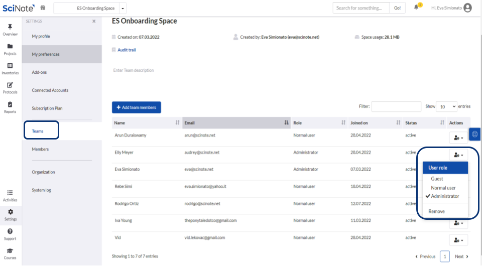 How To Set Up User Roles in SciNote